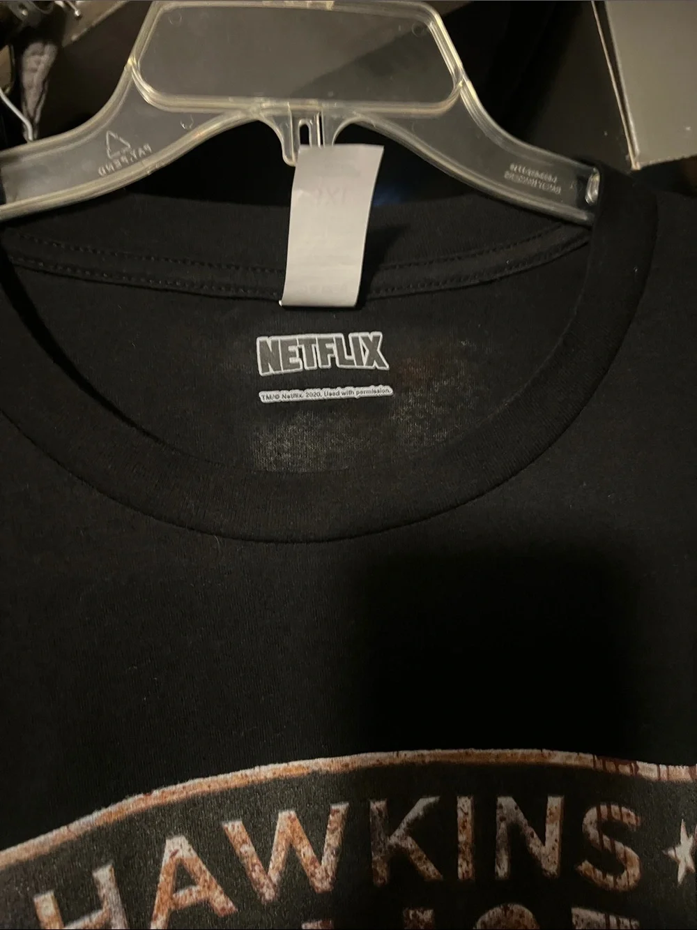 Netflix | Shirts | Stranger Things Hawkins Police Tshirt 3x Netflix ...
